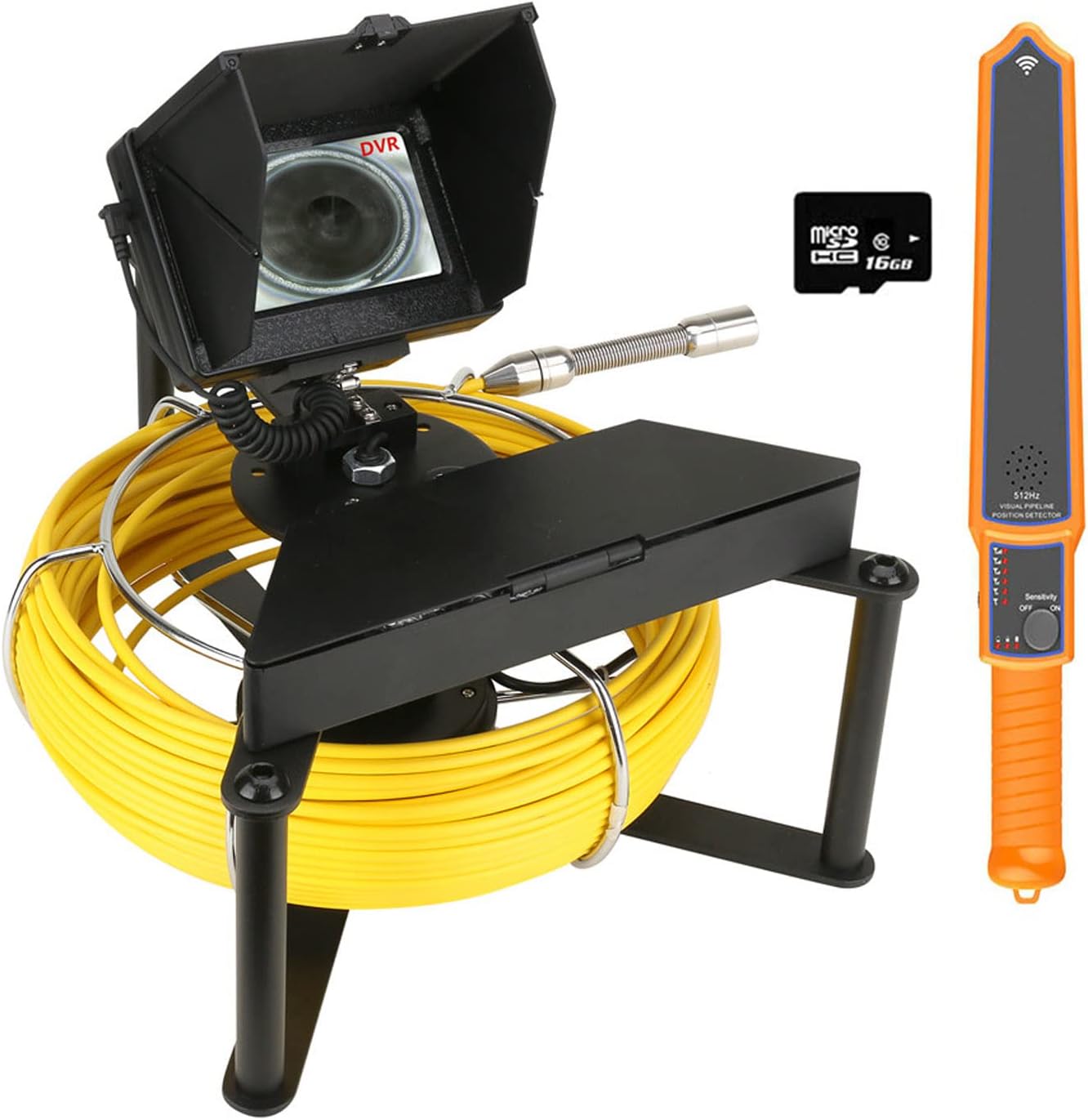 Industrial Pipe Borescope with 512HZ Pipe Locator, 22mm Sewer Pipe ...