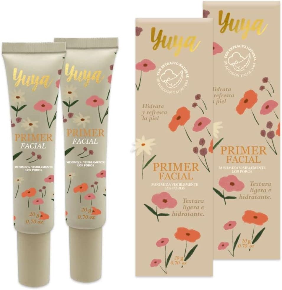 Yuya - Republic Cosmetics Pack de 2 Primer Facial Ultraligero - Hidrata Protege y Suaviza la ...