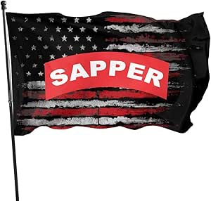 Amazon.com : Army Sapper American Flag 3x5 FT : Patio, Lawn & Garden