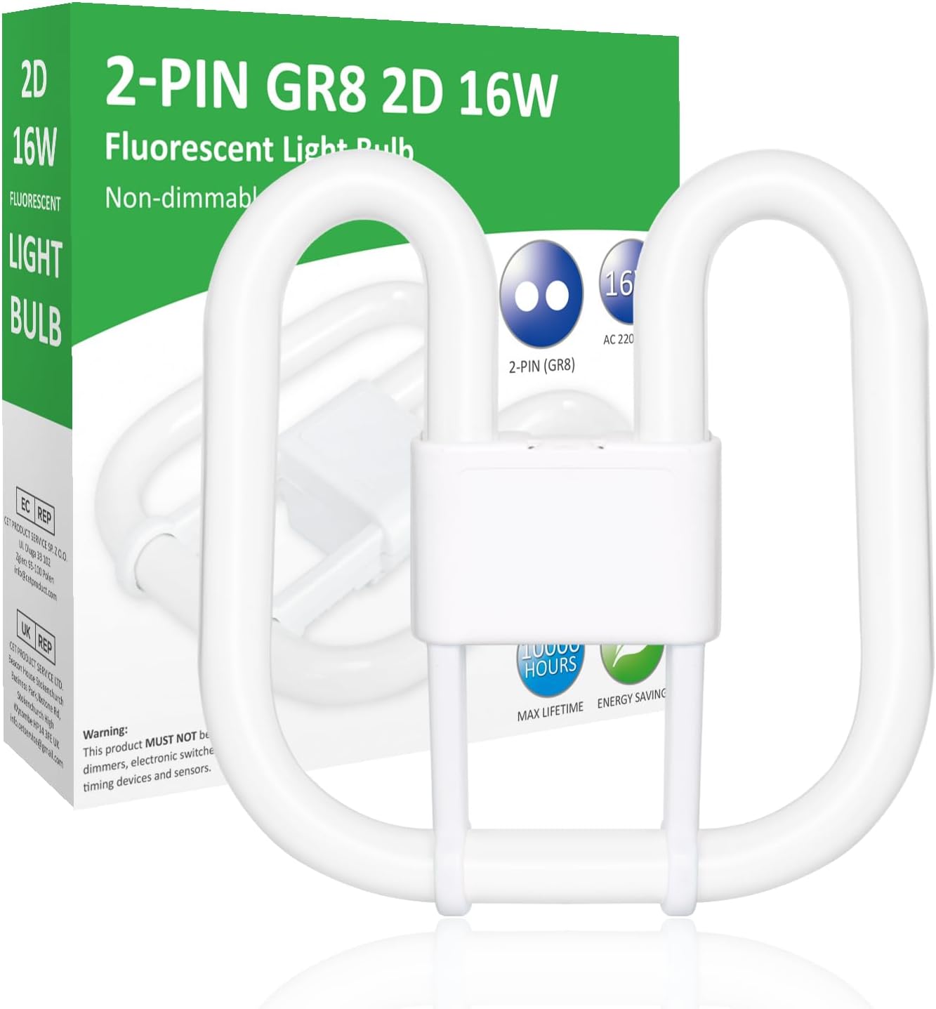 Philips 927939083040 Pl-Q Compact Fluorescent 2 Pin Light Bulb, White ...