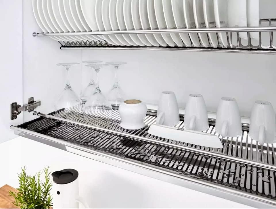 DBR Stainless Steel Dish Plate Rack Drainer GTPT for Kitchen Cabinet ...