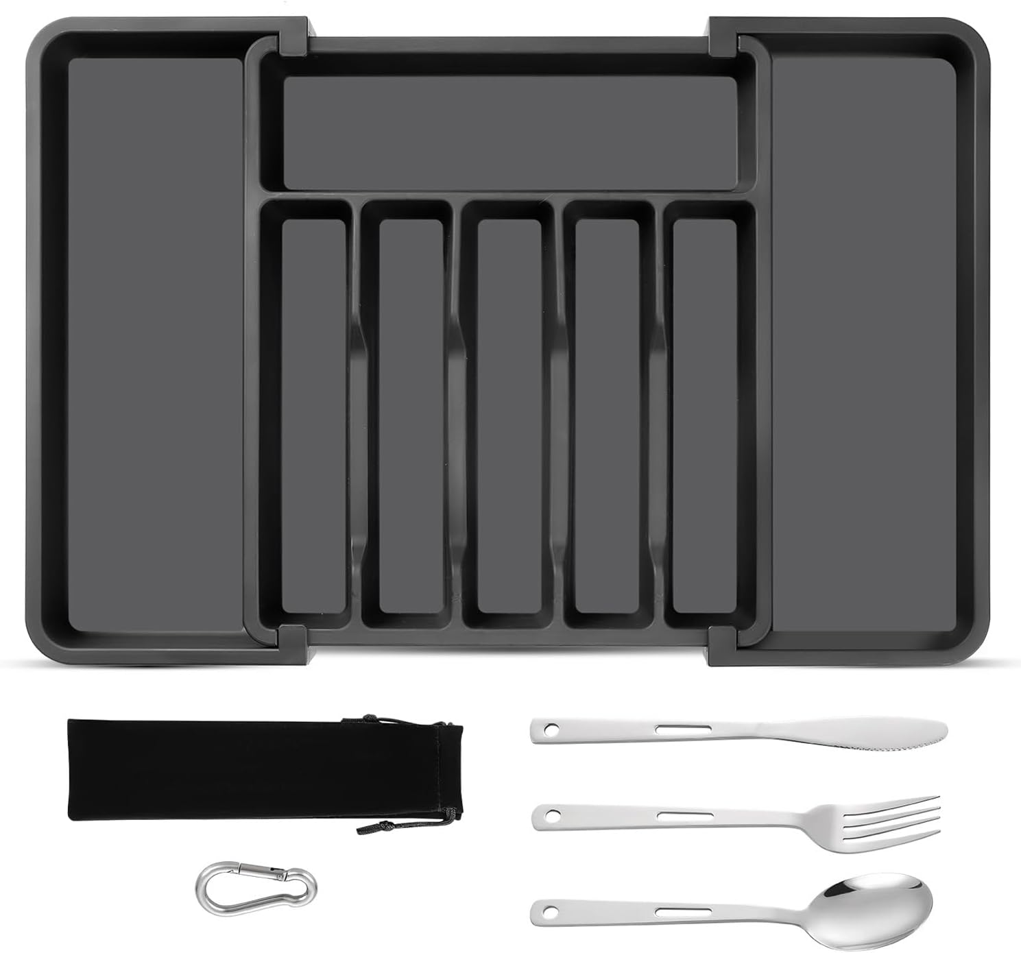 Amazon.com - Innovkitchen Kitchen Drawer Organizer, Utensil Cutlery ...