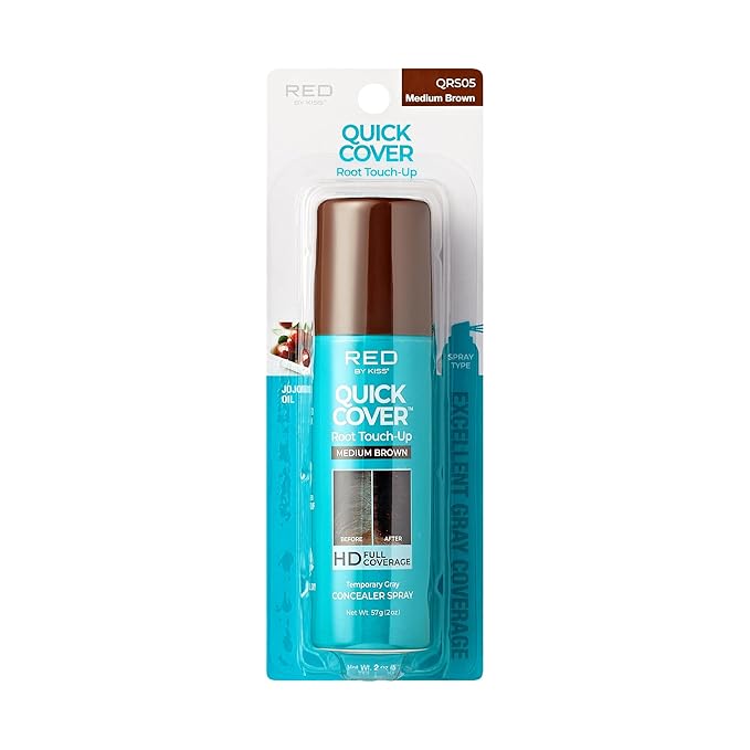 Amazon.com: Red by Kiss Quick Cover Root Touch-Up Spray, Waterproof ...