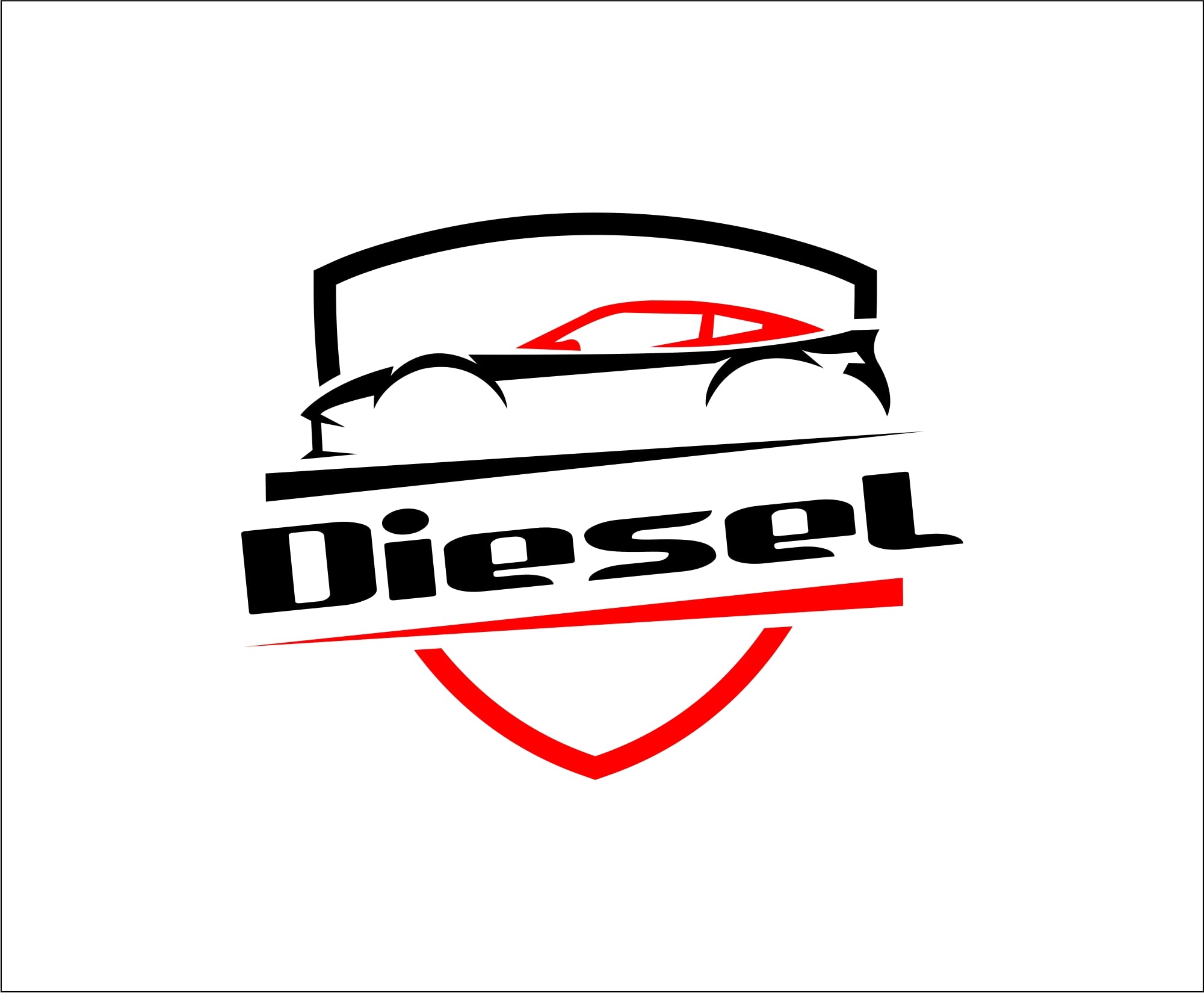 Car Sticker Diesel Logo Emblem Badge 3d Metal Car Decals