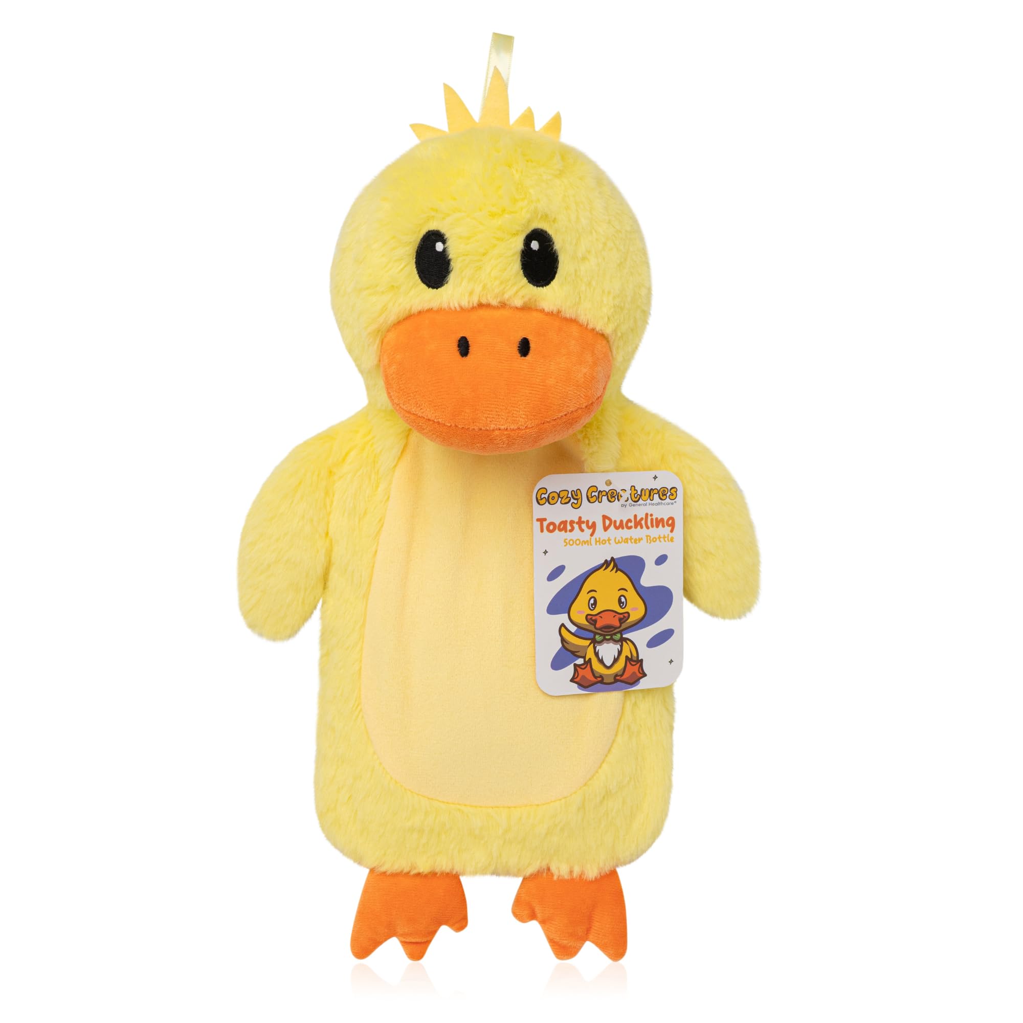 Cozy Creatures Super Soft Childs Hot Water Bottle & Cover (Duck ...