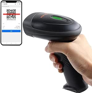 Uozonit 2D Barcode Scanner - Wireless 1D 2D Barcode Scanner,USB Barcode Reader Automatic Sensing ...