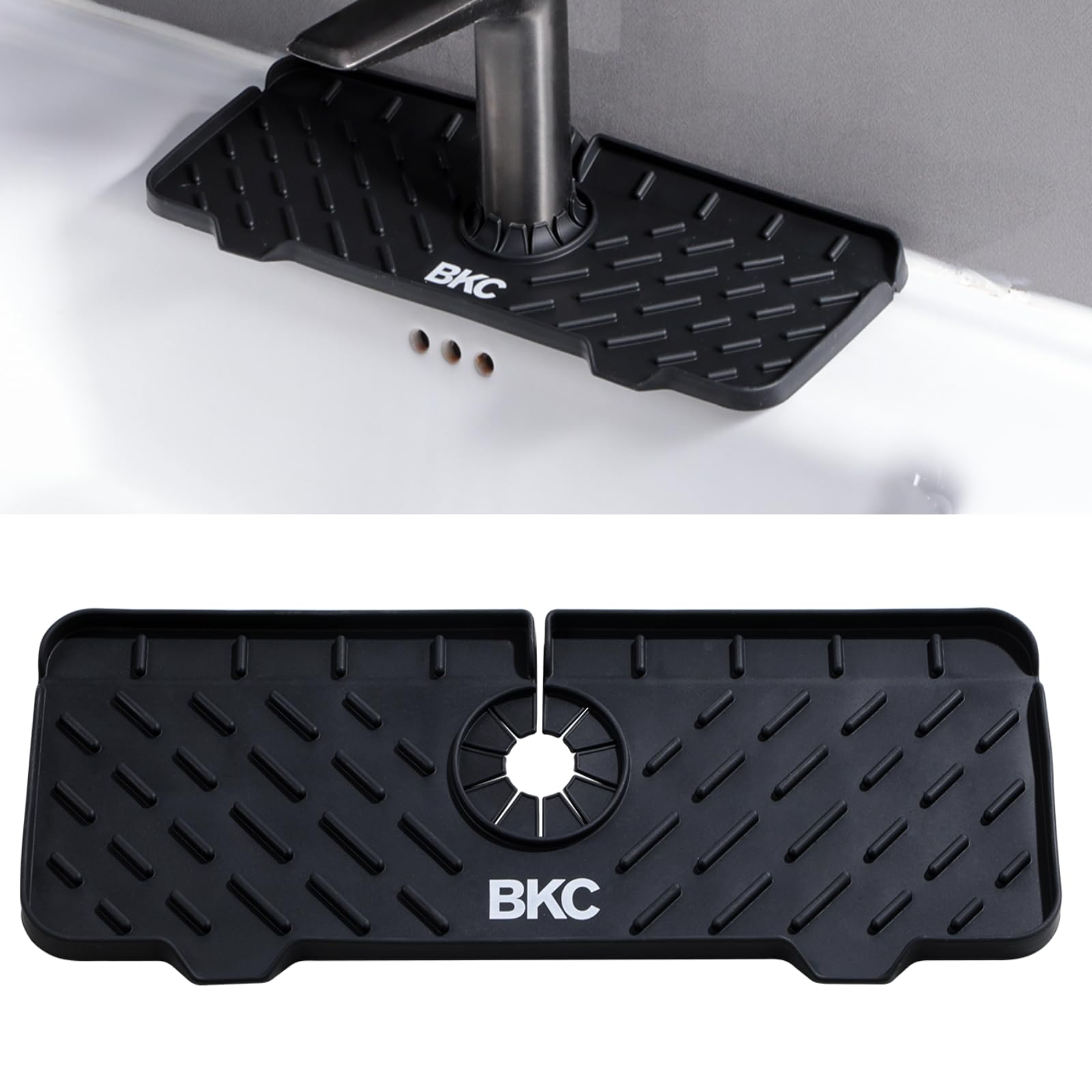 Amazon.com: Silicone Kitchen Sink Splash Guard - Drip Catcher Faucet ...