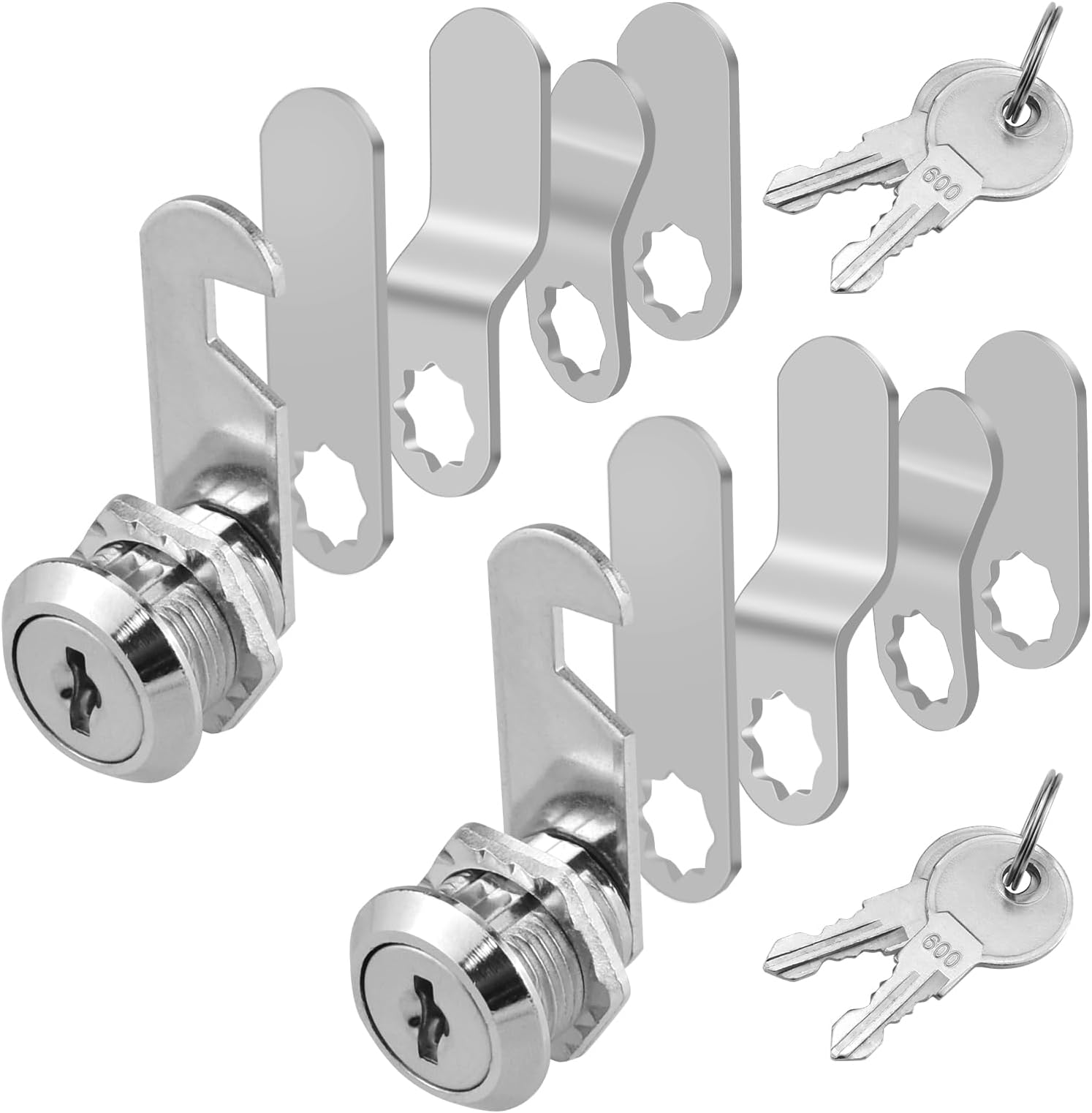 ZDRU 2Pcs Cabinet Lock with Keys, 5/8 Inch Keyed Alike Cabinet Cam Lock ...