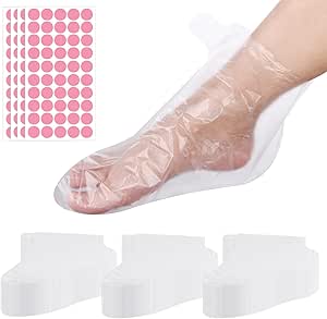 Aster 200Pcs Paraffin Wax Bath Liners for Feet, Plastic Feet Protectors ...