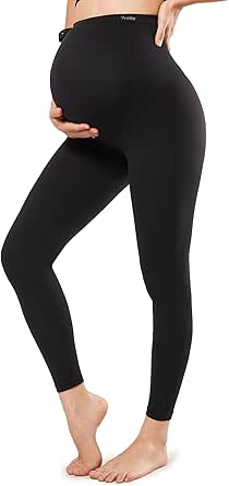 Yvette Maternity Leggings Over The Belly High Waisted Stretch Pregnancy ...