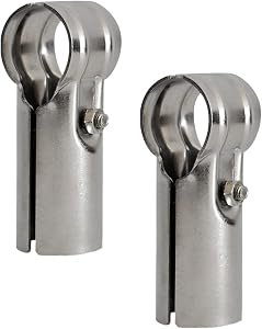 2 Sets T Pipe Clamp Connector, Stainless Steel Chain Link Fence Clamps ...