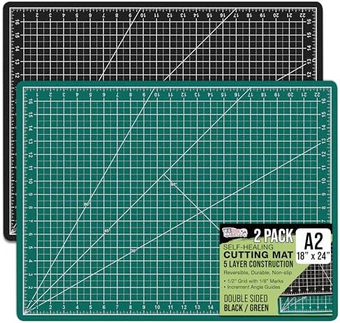 Amazon.com: WIWAPLEX PVC Cutting Mat, Professional Self Healing Cutting ...