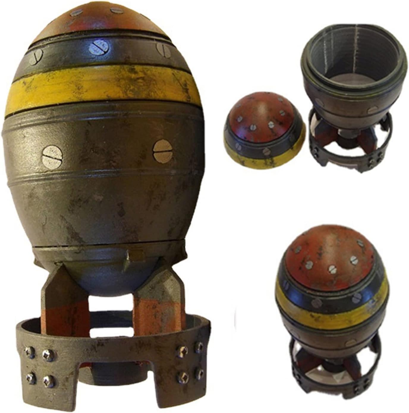 Zteng 7.9 Inch Mini Nuke Bomb Storage Box, Creative Resin Handmade ...