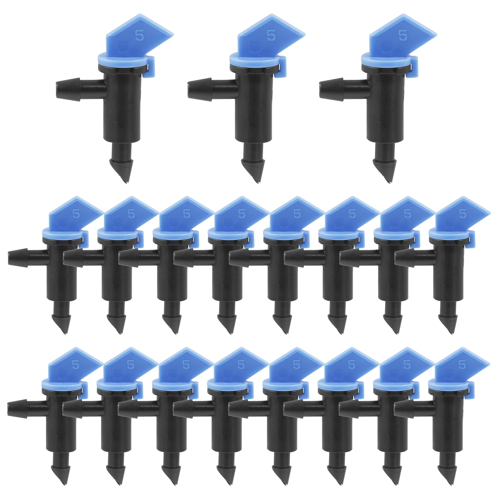 Amazon.com : Rierdge 60 Pack 2GPH Drip Emitter Drip Emitters 8L/H Flag ...