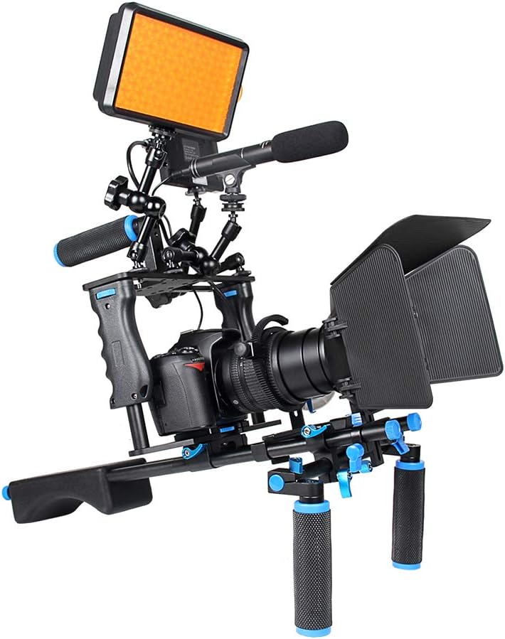 Amazon.com : Shoulder Rig Stabilizer Kit, Aluminum Alloy Camera ...