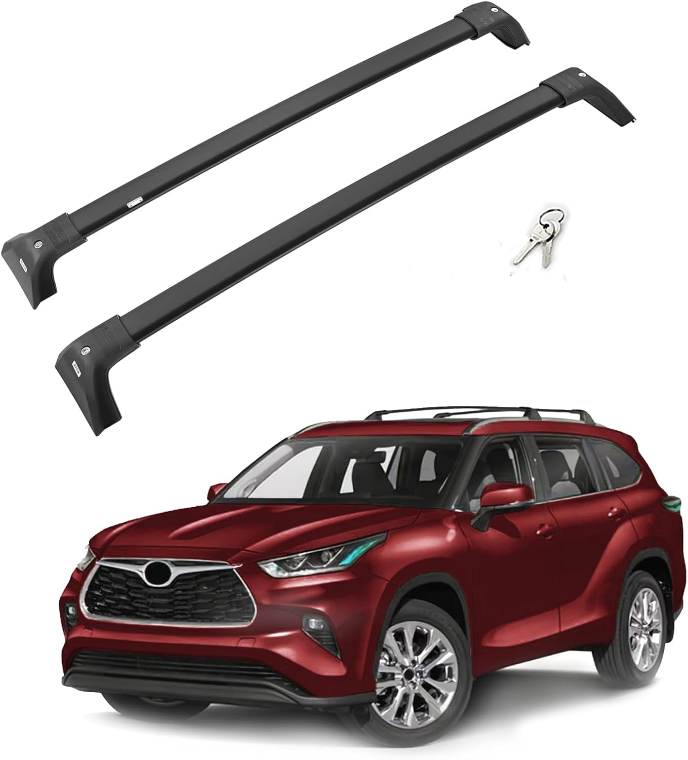 Amazon.com: BougeRV Car Roof Rack Compatible with Toyota Highlander ...