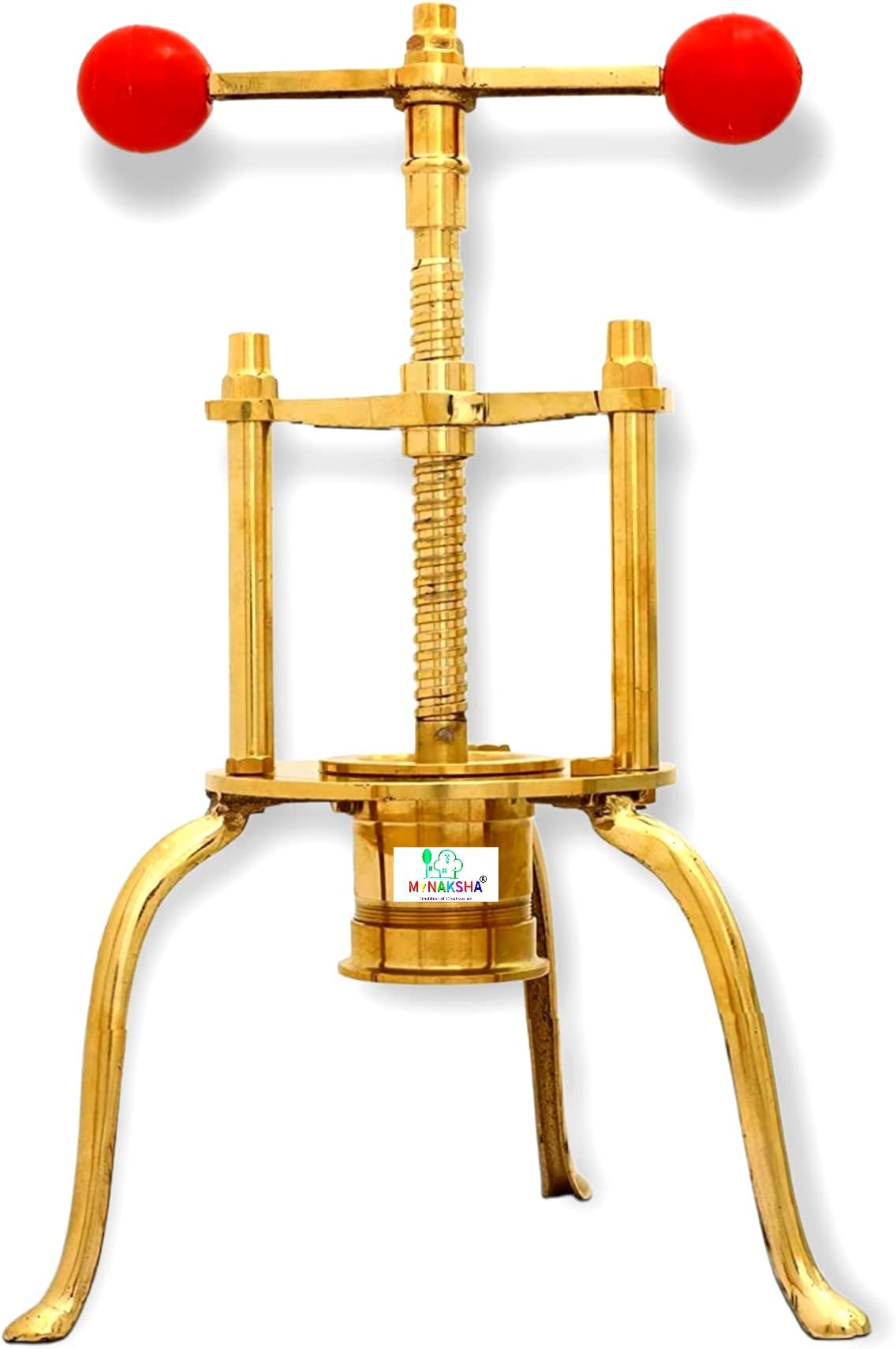 Buy MyNaksha South Indian Ethnic Brass Shevga Press/Heavy Brass ...