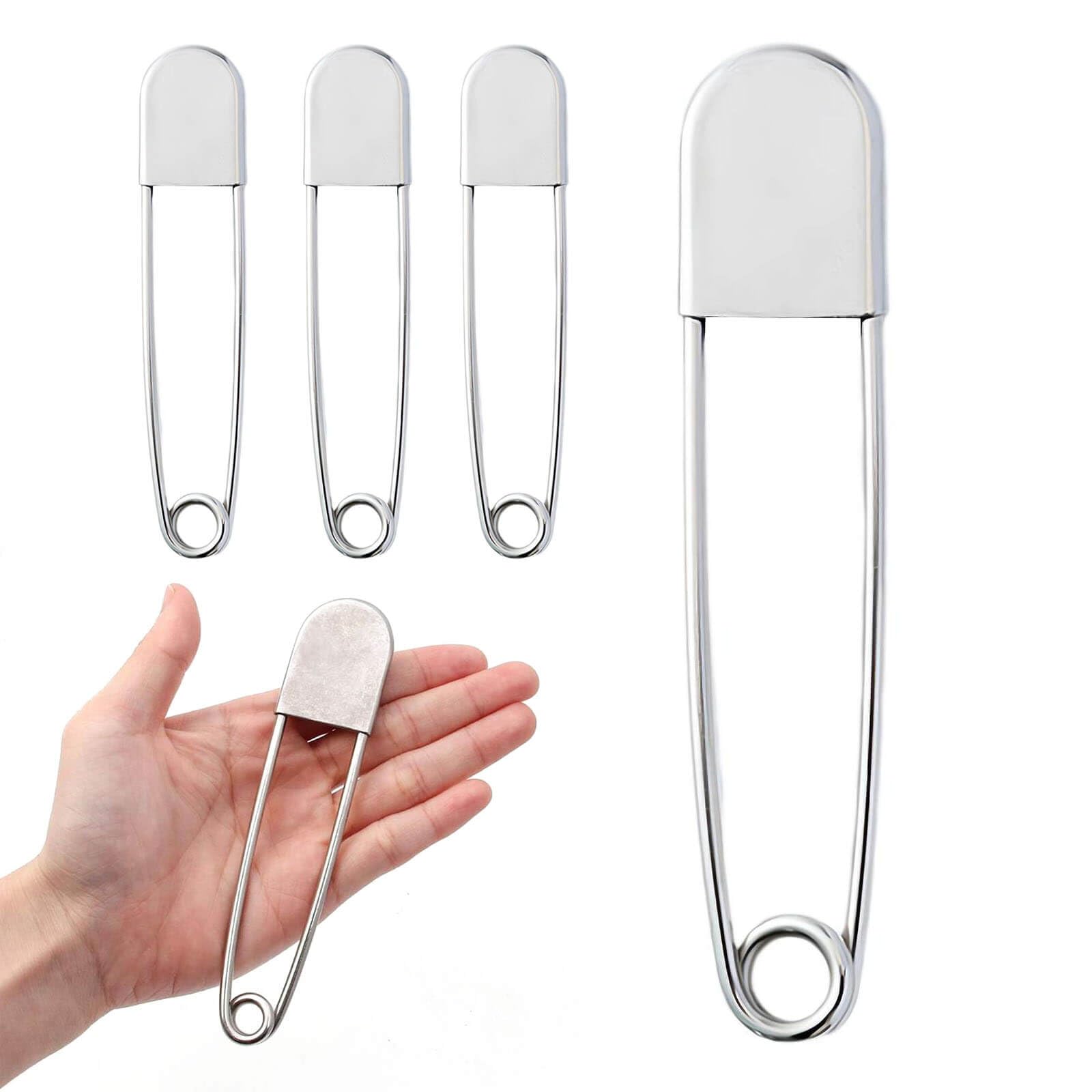 Amazon.com: Generic 4Pcs Large Safety Pins for Clothes,5 inch Big ...