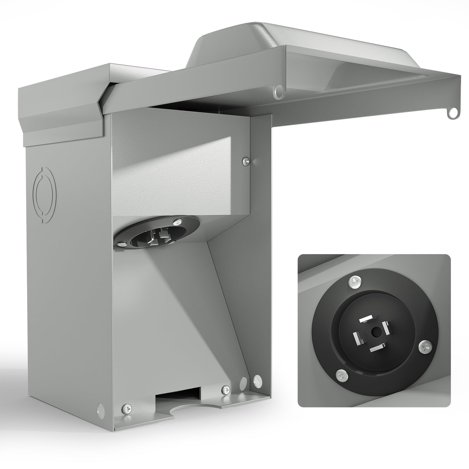 Snapklik.com : 30 Amp Generator Power Inlet Box