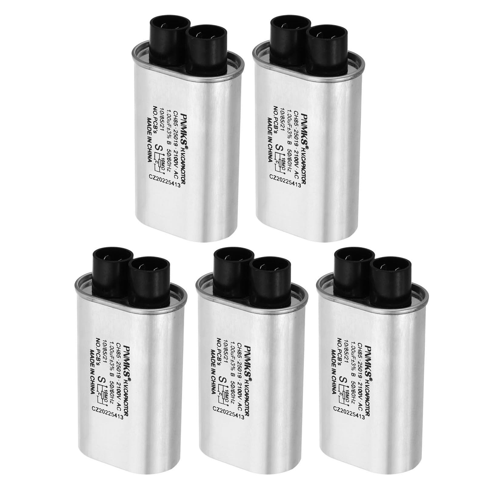 Amazon.com: PATIKIL Microwave Capacitor, 5 Pack 1uF AC 2100V High ...