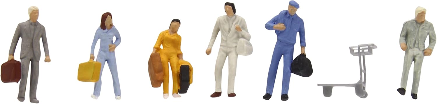 WALKING PASSENGERS - PREISER HO SCALE MODEL TRAIN FIGURES 14000 ...
