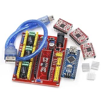 Amazon.com: CNC Shield V4 Engraving Machine 3D Printer+3pcs A4988 Driver Expansion Board for ...
