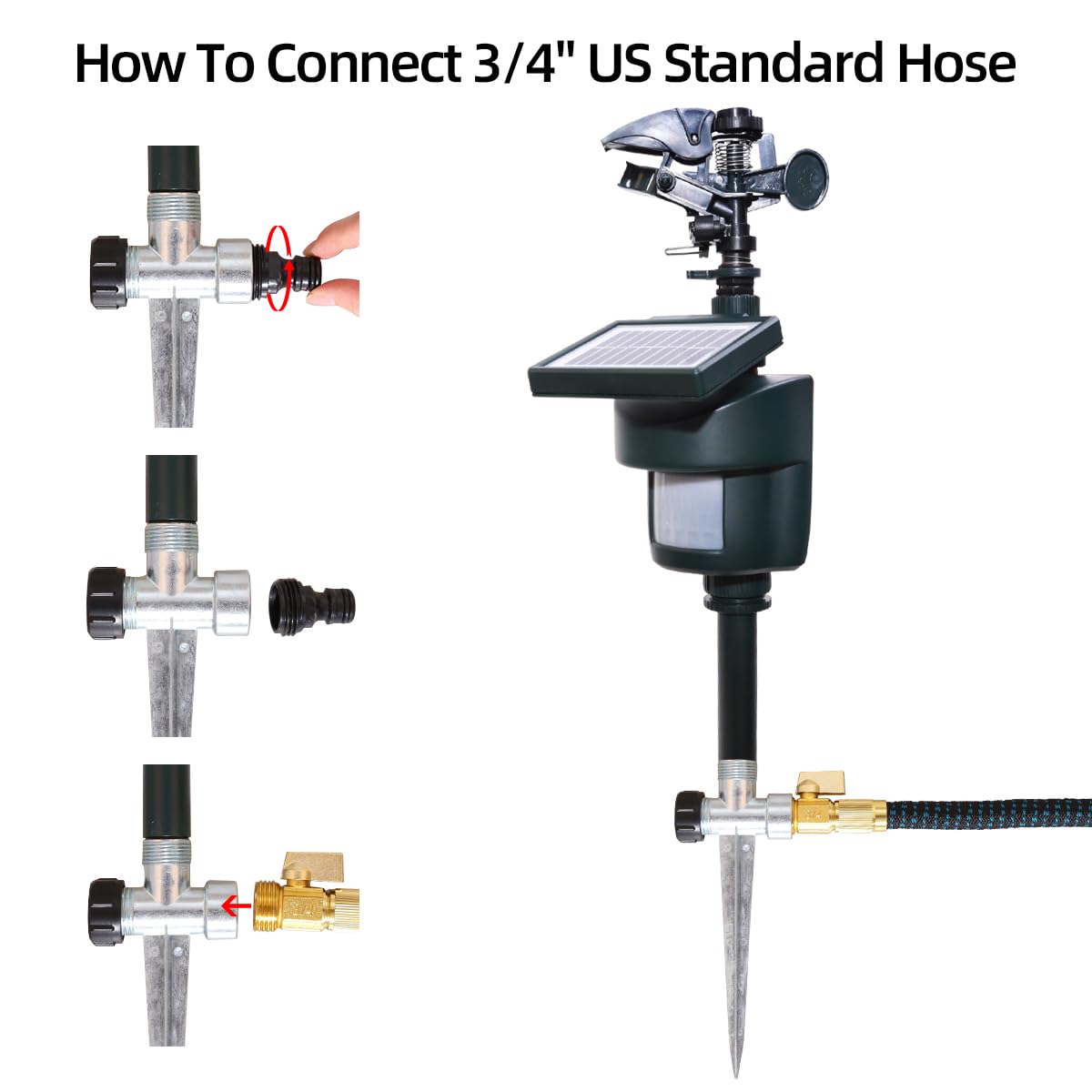 Snapklik.com : Splanteen Lawn Solar Motion Sensor Water Sprinkler ...