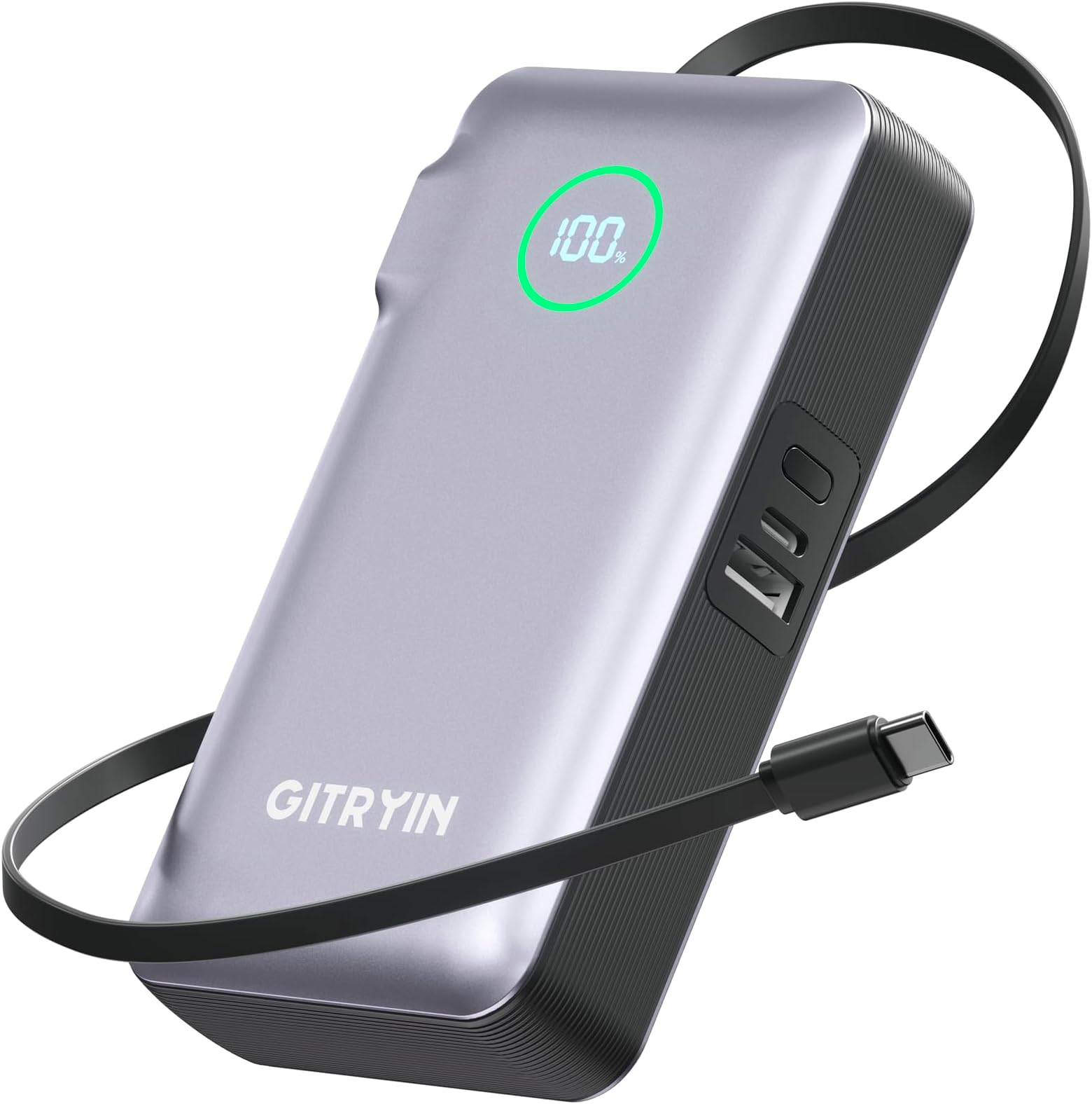 Amazon.com: Portable Charger with Built in 25.6in Retractable Cable and ...
