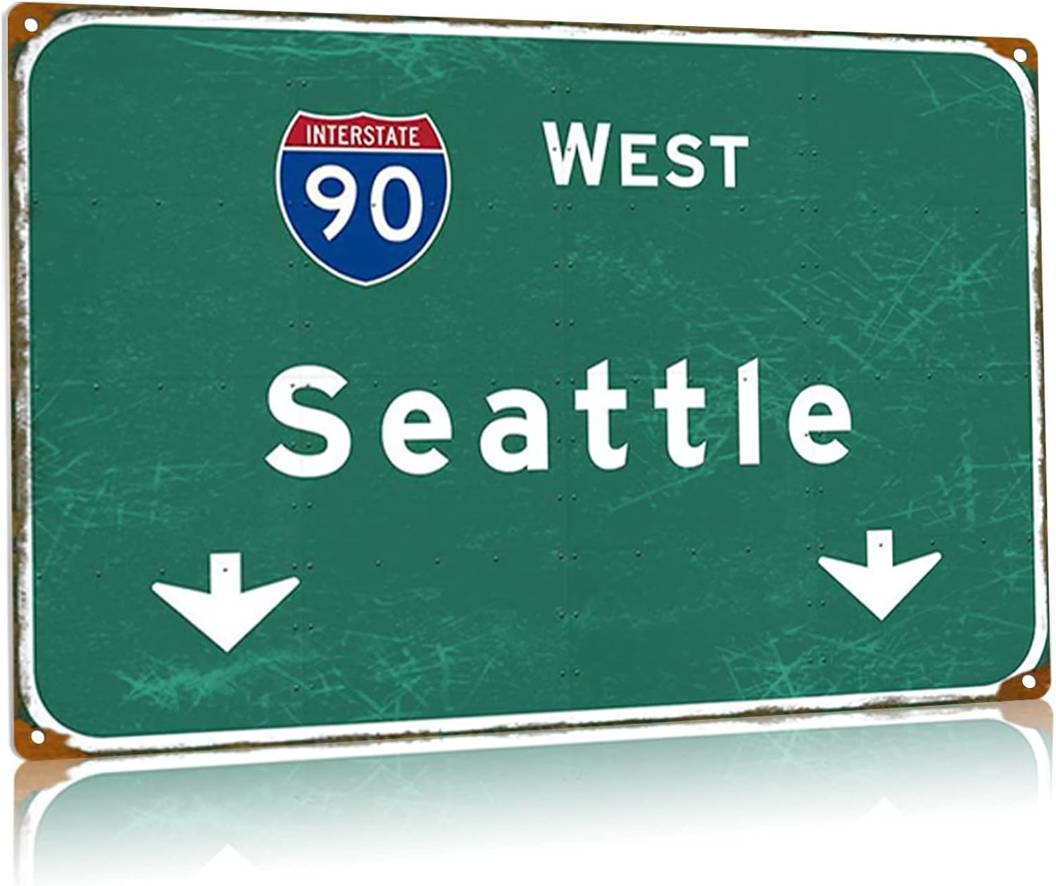 Amazon.com: West Seattle Retro Metal Tin Signs Intercontinental 90 ...