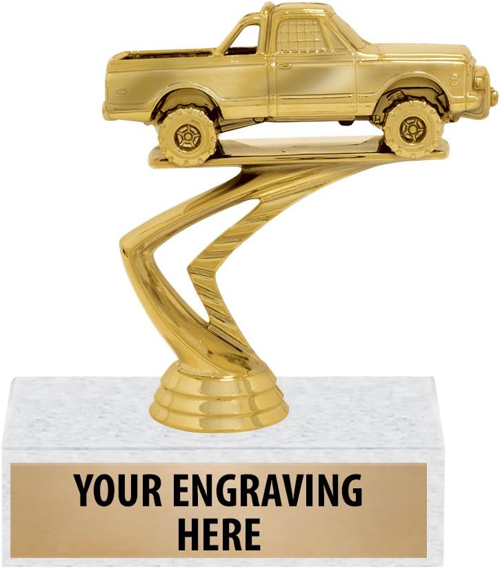 Amazon.com : 6" Gold Trucker Trophies - Custom 4x4 Truck Trophy Award ...