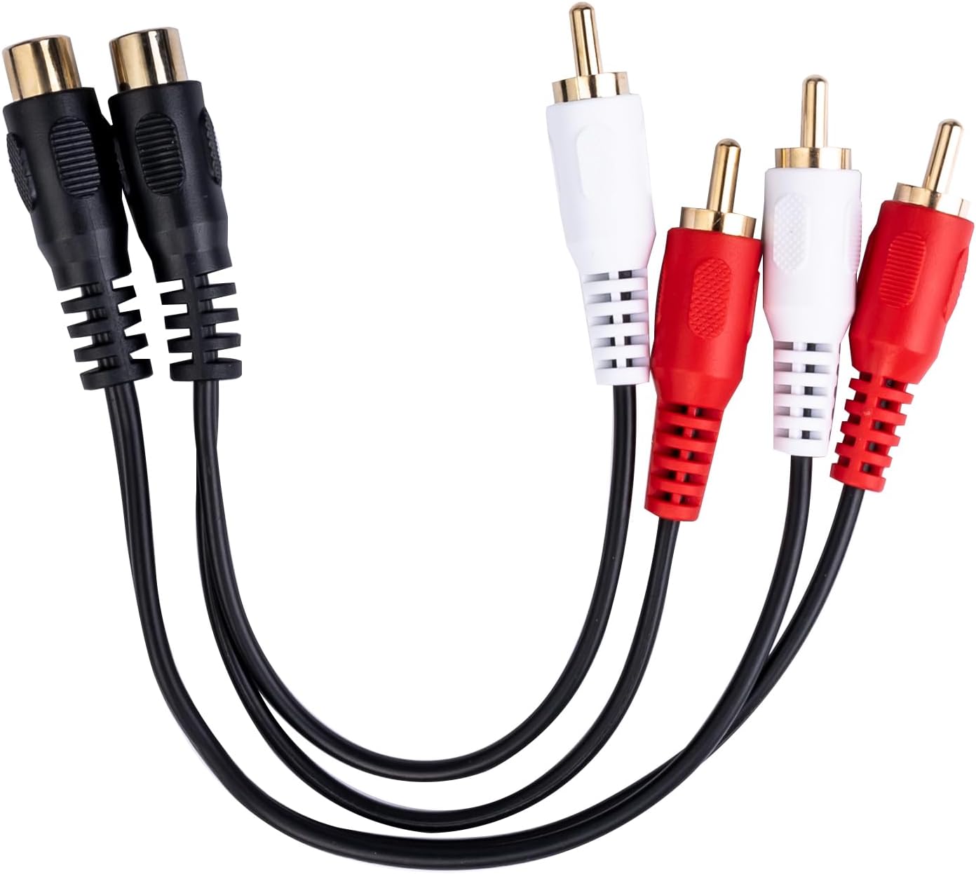 Amazon.com: OUHL RCA Y Adapter Connector 1 Female to 2 Male, Car Audio ...