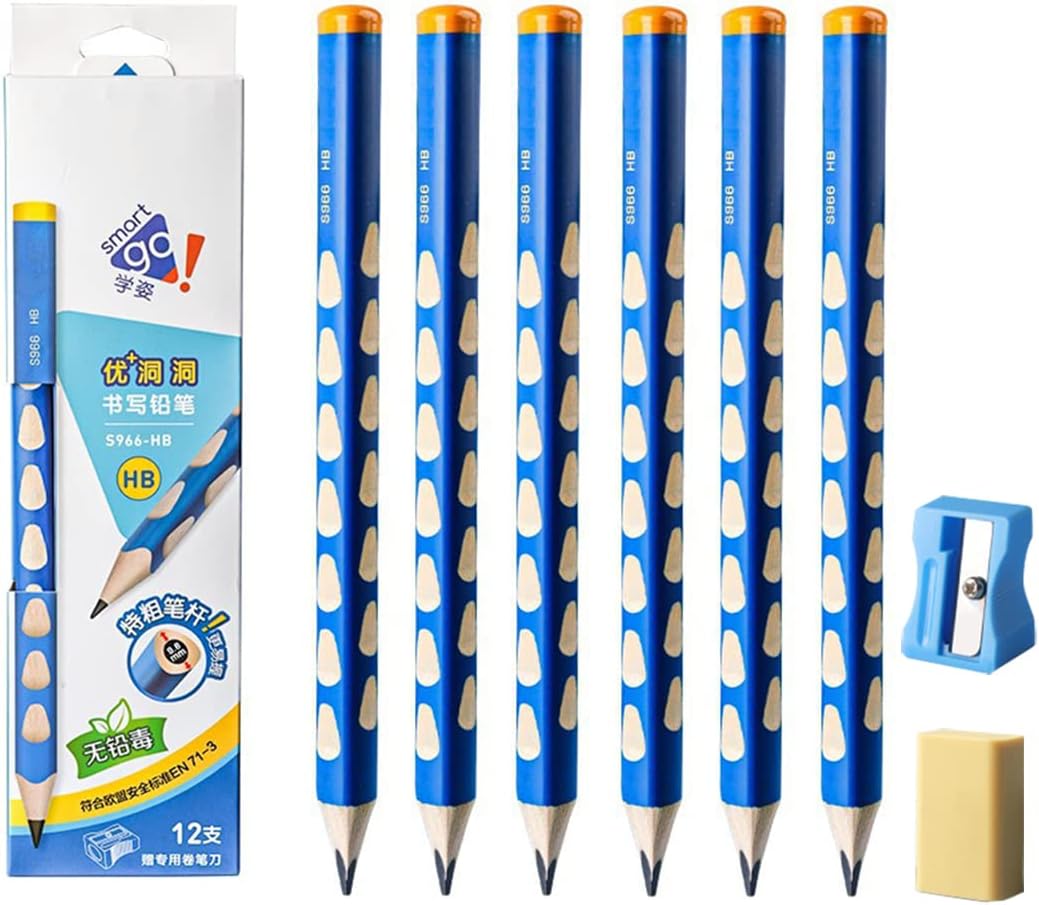 Amazon.com : Triangular Fat Pencil - 12 Pack Thick, Strong, Jumbo Wood ...