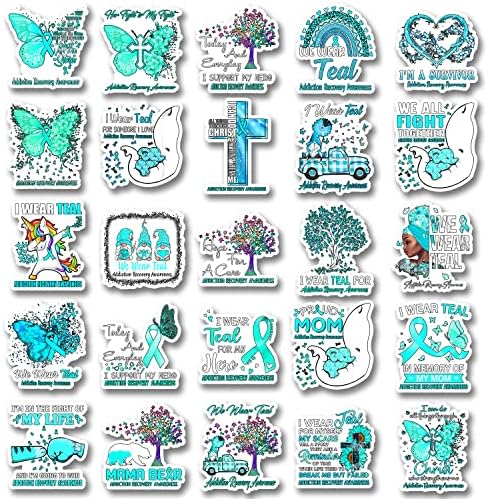Amazon.com - 25Pcs Addiction Recovery Awareness Stickers, Inspirational ...