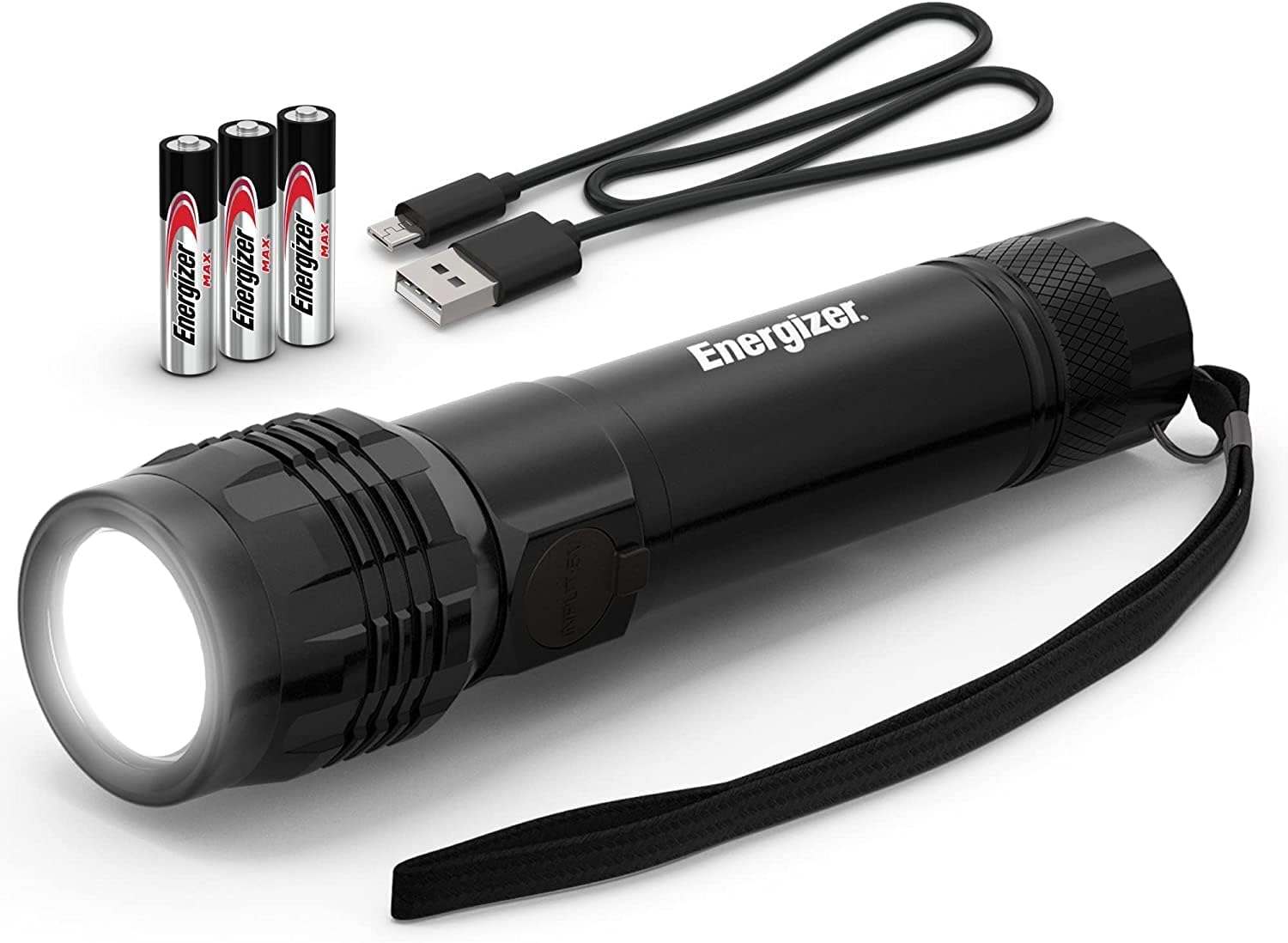 Energizer Rechargeable LED Tactical Torch, Ultra Bright High : Amazon ...