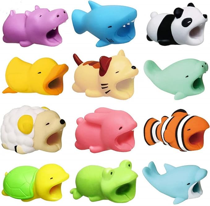 Cute Animal Bites Cable Protector Various Animal Cable Chewers Cable ...