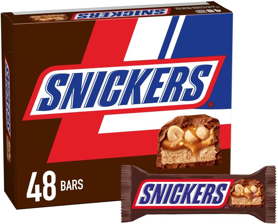 Amazon.com : Snickers Slice n' Share Size Giant Candy Bar Chocolate ...