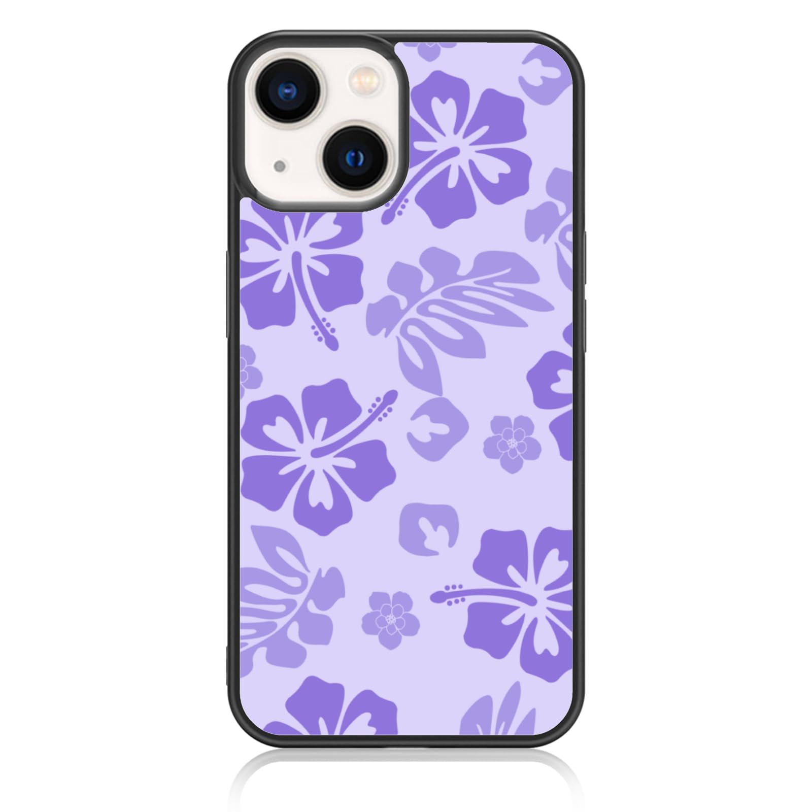 Amazon.com: Purple Hibiscus Phone Case Compatible with iPhone 14 6.1 ...