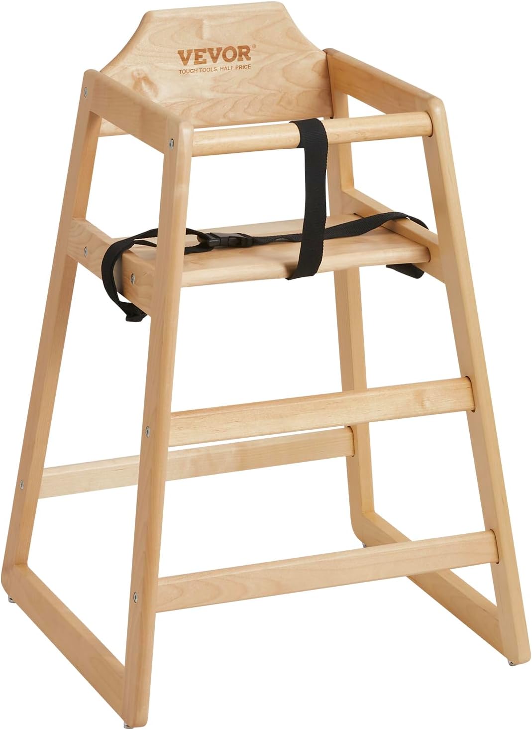 Amazon.com : LA Baby Commercial Grade Stack-Able Solid Wood High Chair ...