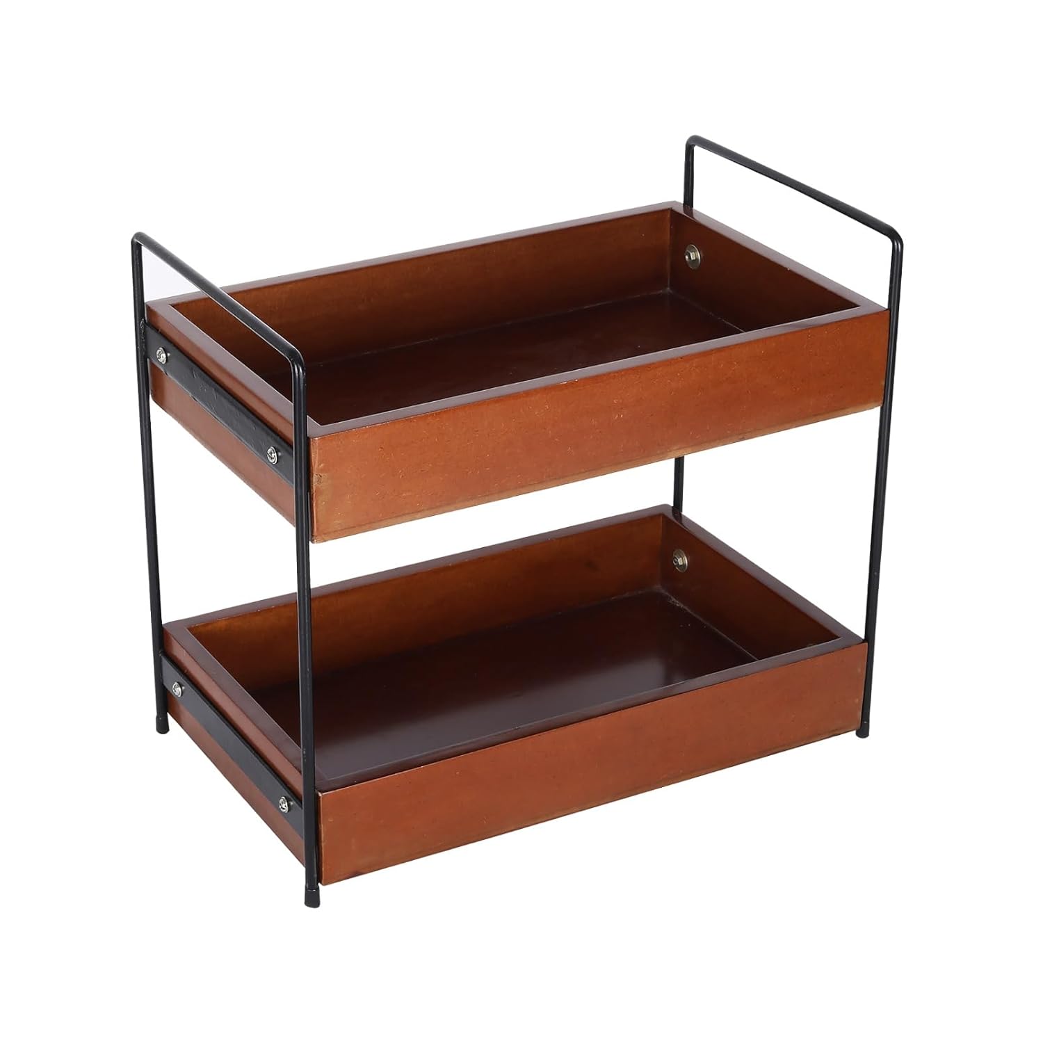 SOLAZA® Solid Engineered Wooden 2-Tier Bathroom Counter Organizer ...