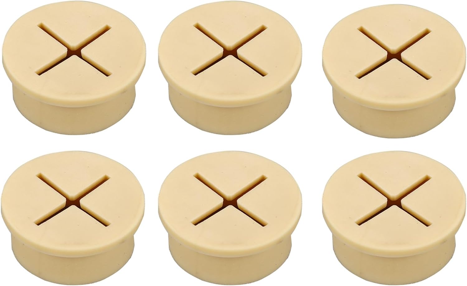 Leliafleury Cable Cord Grommet 6Pcs 20mm Wire Hole Cover Rubber ...