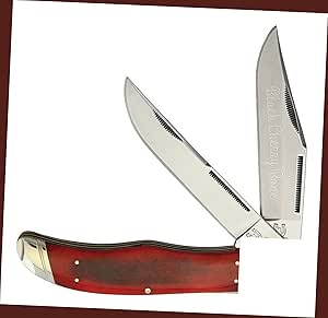Amazon.com: Rough Rider Folding Pocket Knife Hunter Black Cherry Razor ...