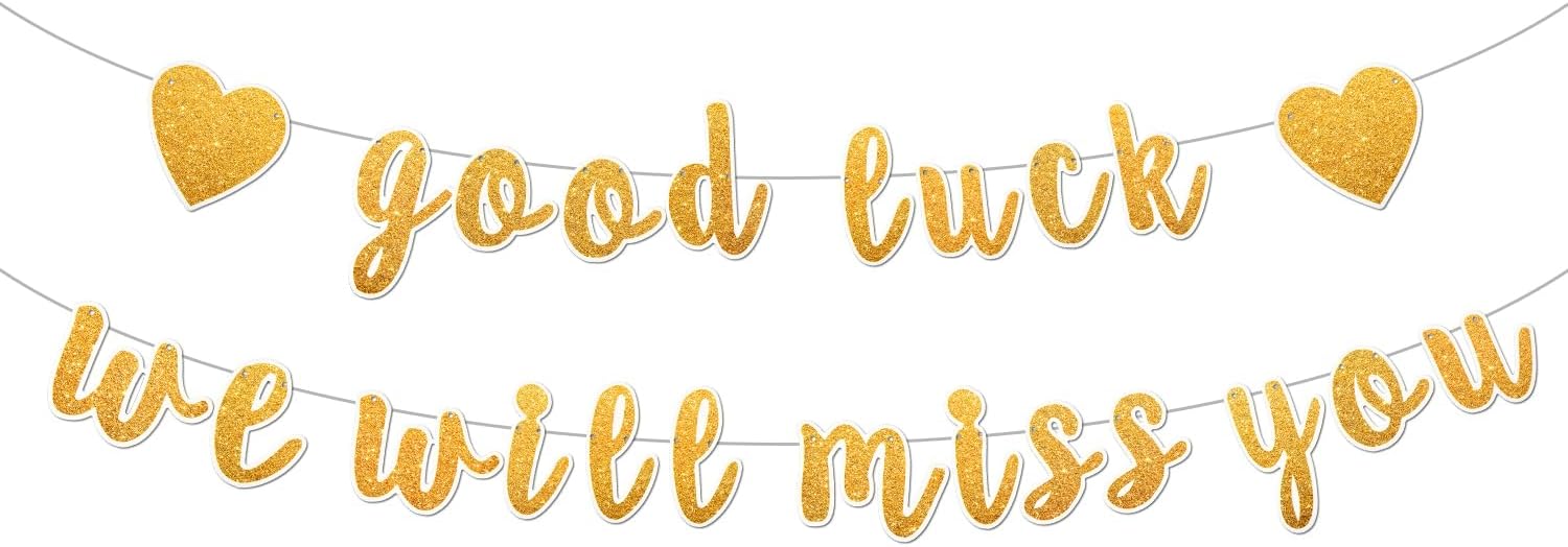 Amazon.com: XIHIRCD Retirement Banner Set, Good Luck We Will Miss You ...