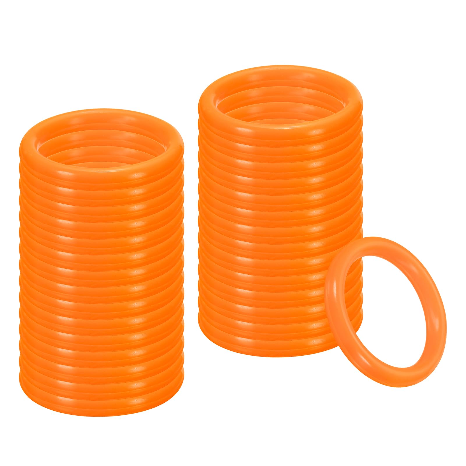 PATIKIL 2 Inch Plastic Ring-Toss Rings for Bottles, 30 Pack Carnival ...