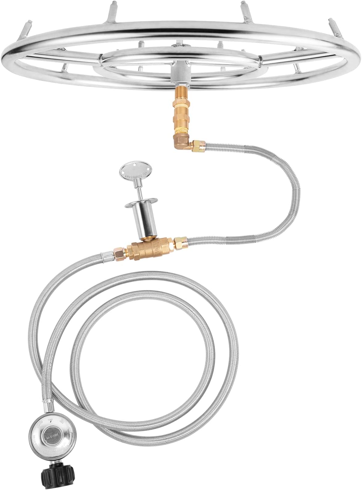 Amazon.com: VEVOR 18 inch Round Drop-in Fire Pit Pan, Stainless Steel ...