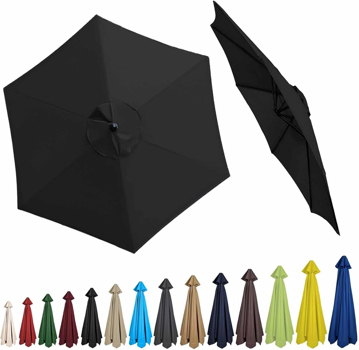 Amazon.com: Replacement Parasol Cover, 6 Arms/8 Arms Replacement ...