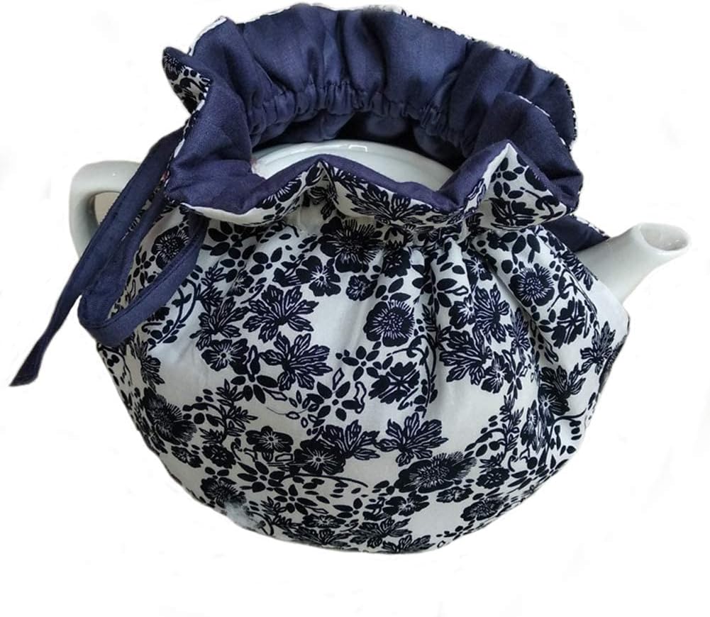 Amazon.com: Tea Cosy - Pure Cotton Printed Tea Cosy, Kitchen Tea Pot ...