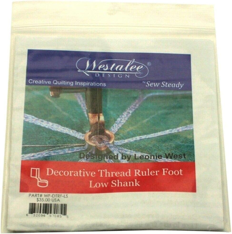 Amazon.com: Decorative Thread Ruler Foot, Low Shank,Silver