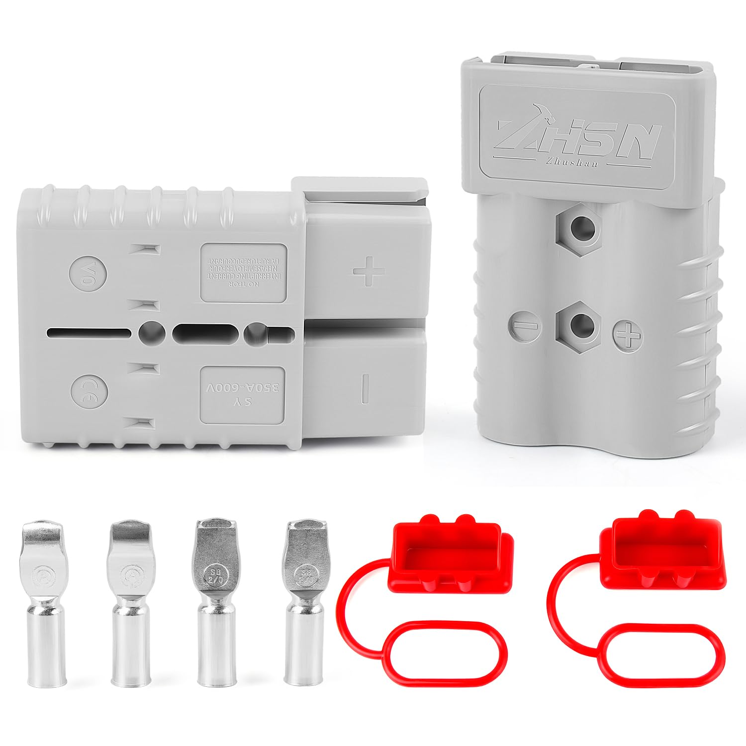 350 Amp Plug Micrl 4-Piece 2/0 Gauge Battery Quick Connect Kit - 350 ...
