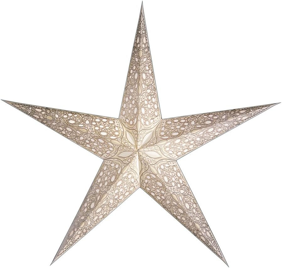 Amazon.com: Star-Shaped Light Shade - 5 Tipped (Maharaja White ...