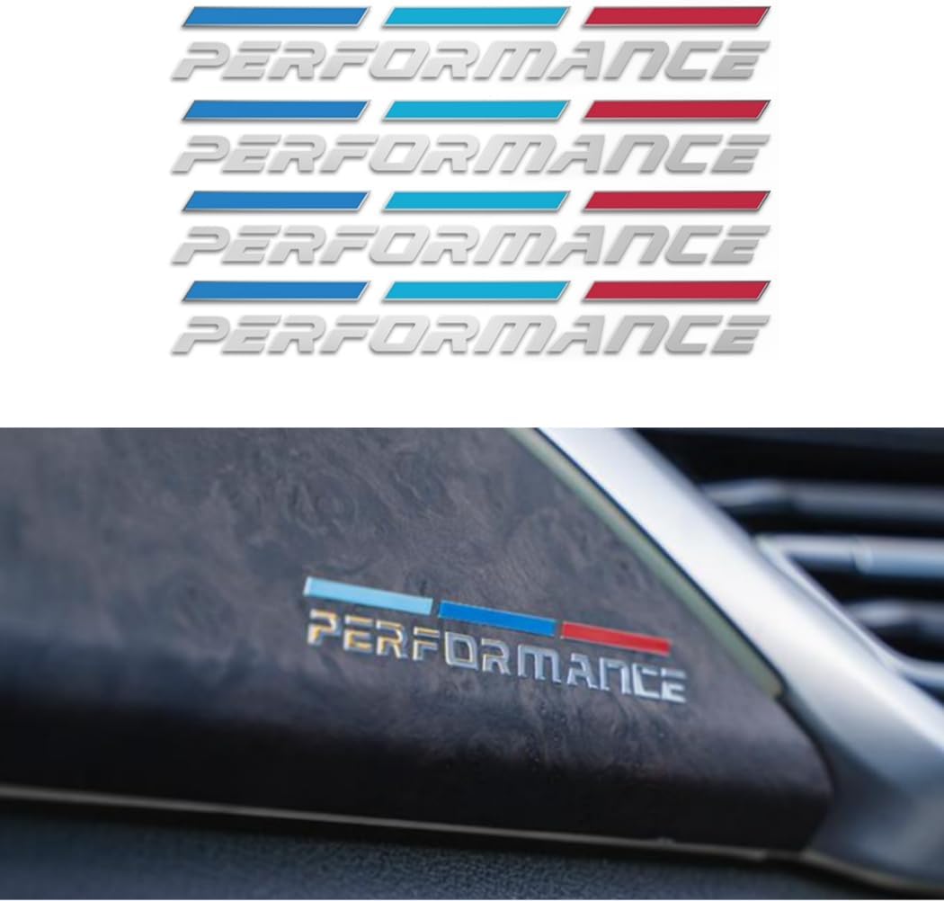 Amazon.com - 4pcs M 3 Color Performance Metal Sticker Decal car ...